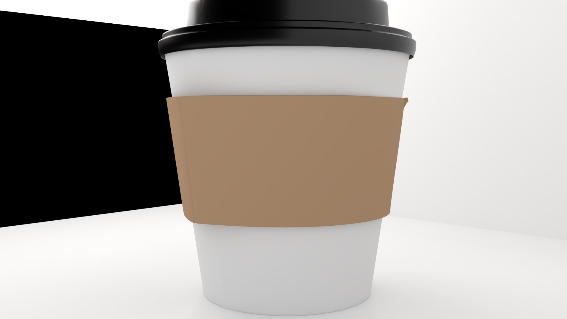 Small Paper Cup with Java Jacket and Stopper 3D model - TurboSquid 1766403