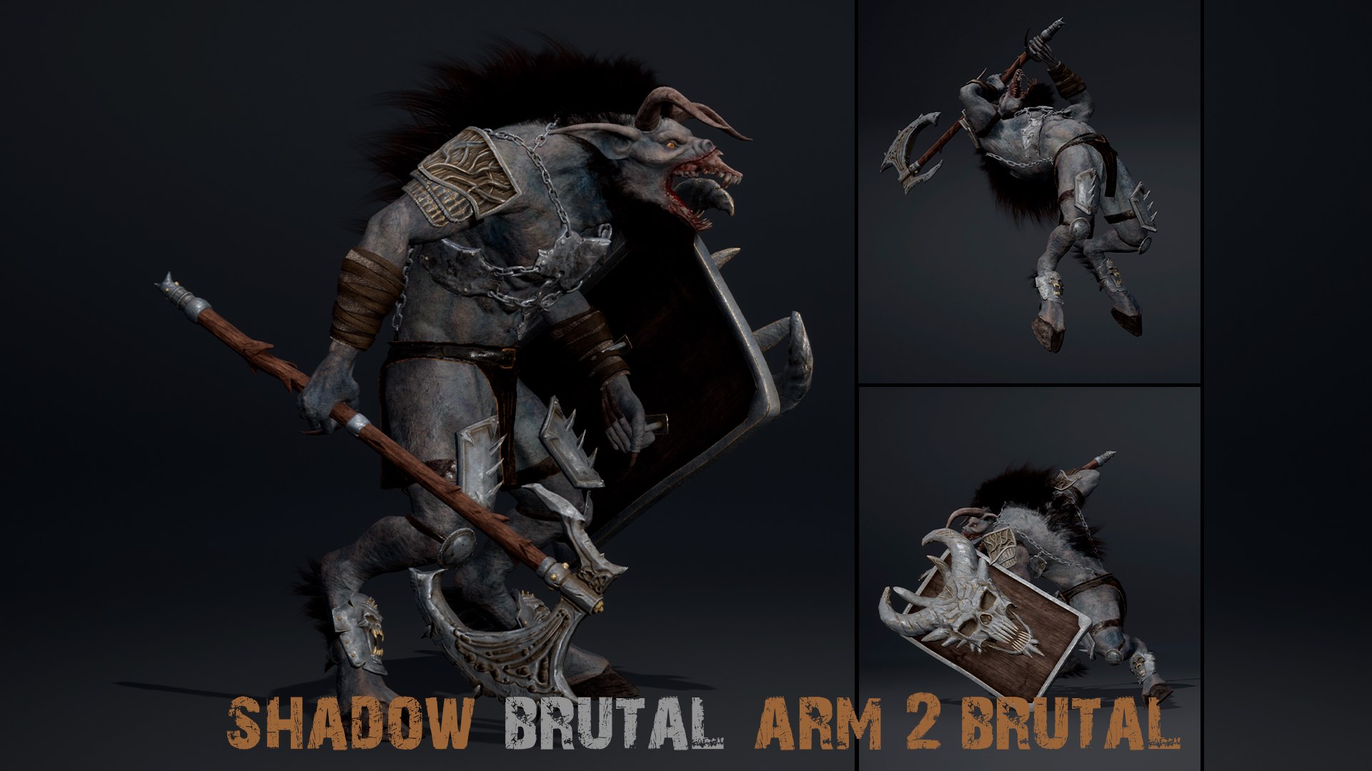 3D Shadow Brutal Arm2 Brutal - TurboSquid 2321150
