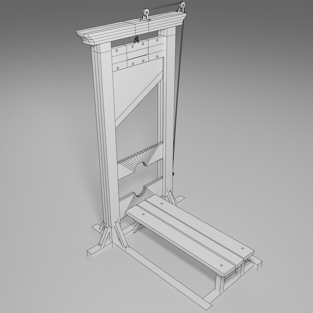 Guillotine 3D model - TurboSquid 1648566