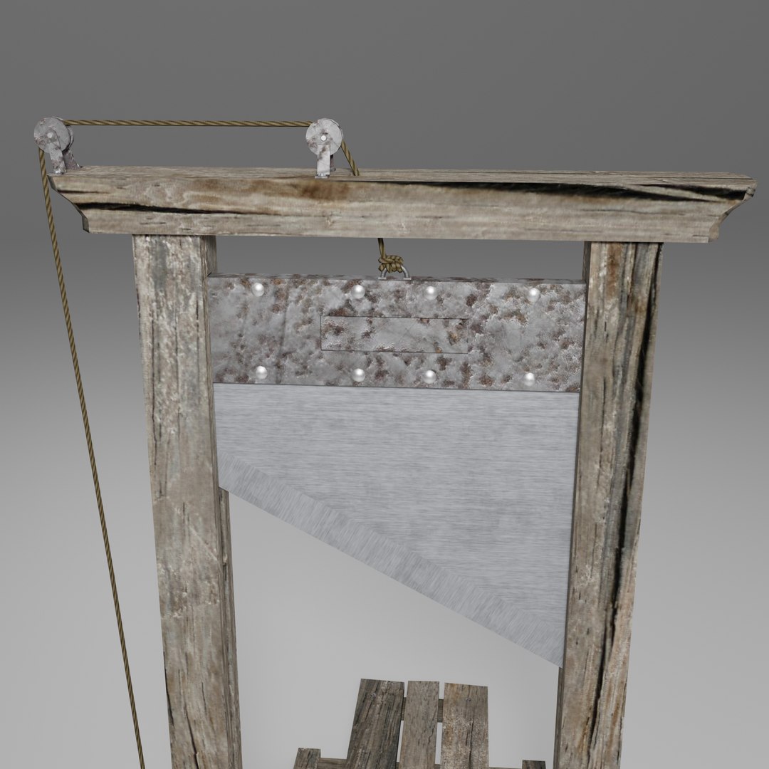 Guillotine 3D model - TurboSquid 1648566