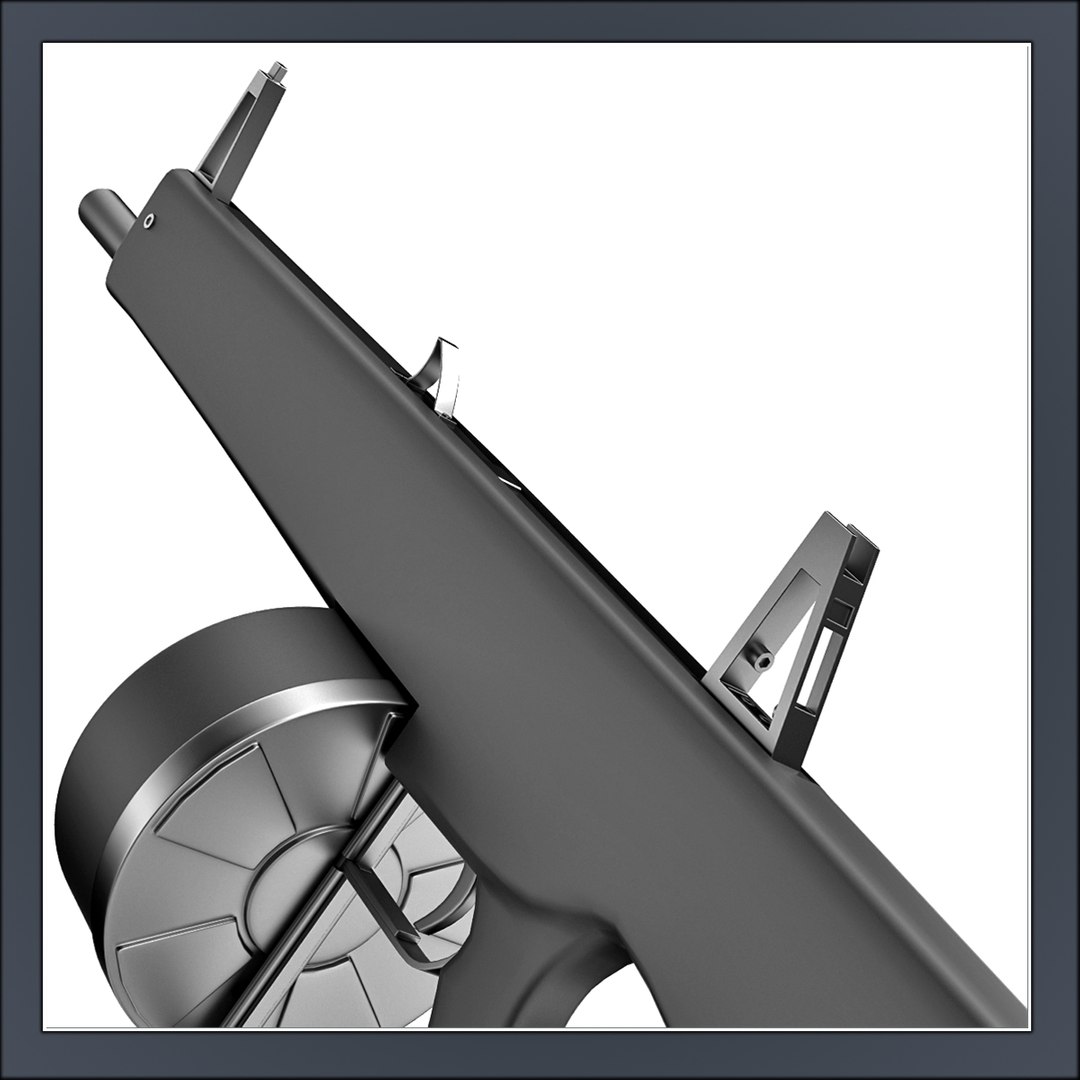 3d Model Of Aa12 Shotgun