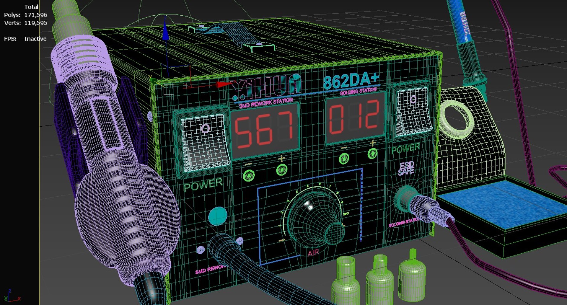 SMD Rework And Soldering Station 3D Model - TurboSquid 2352826