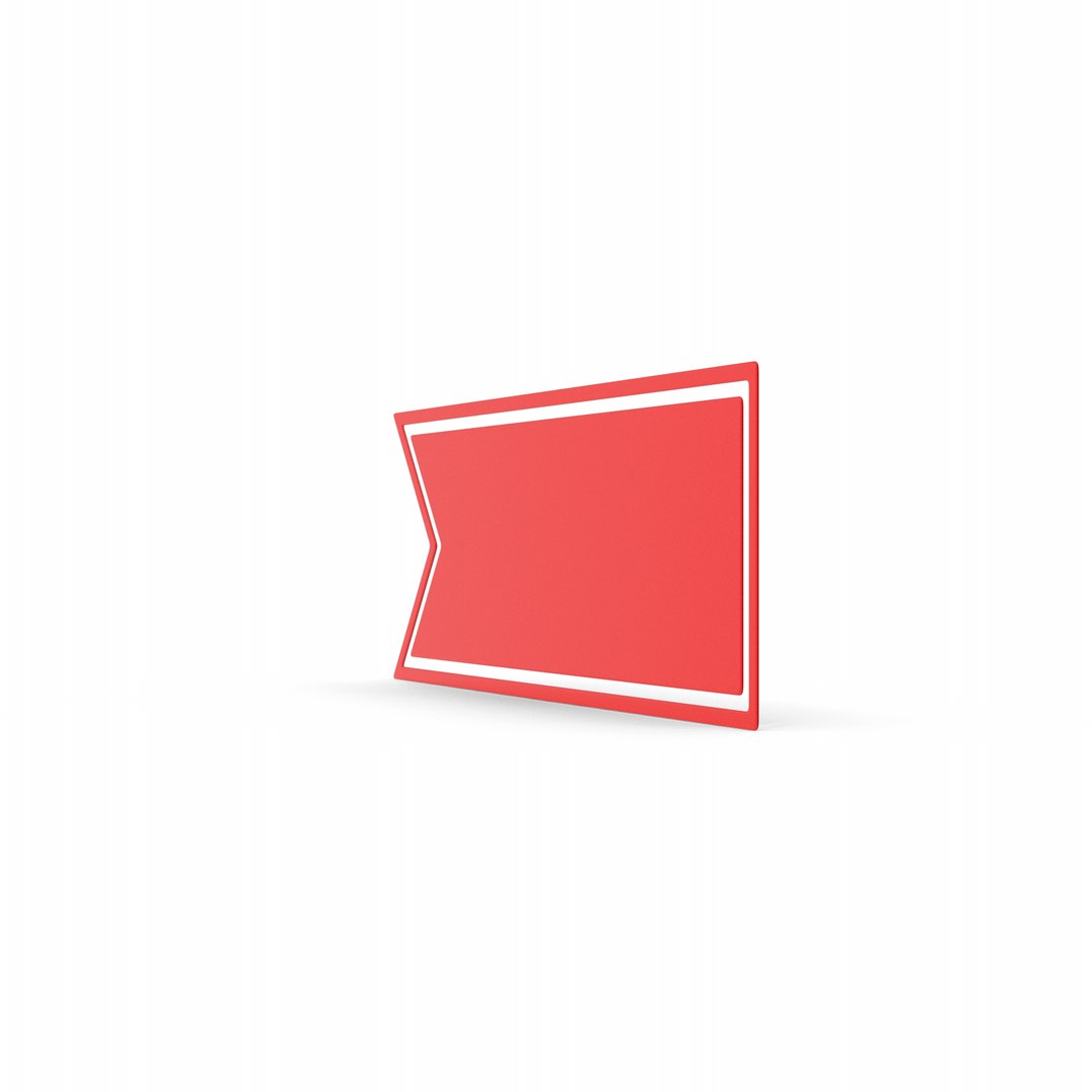 Red Ribbon Label 3D - TurboSquid 2035543