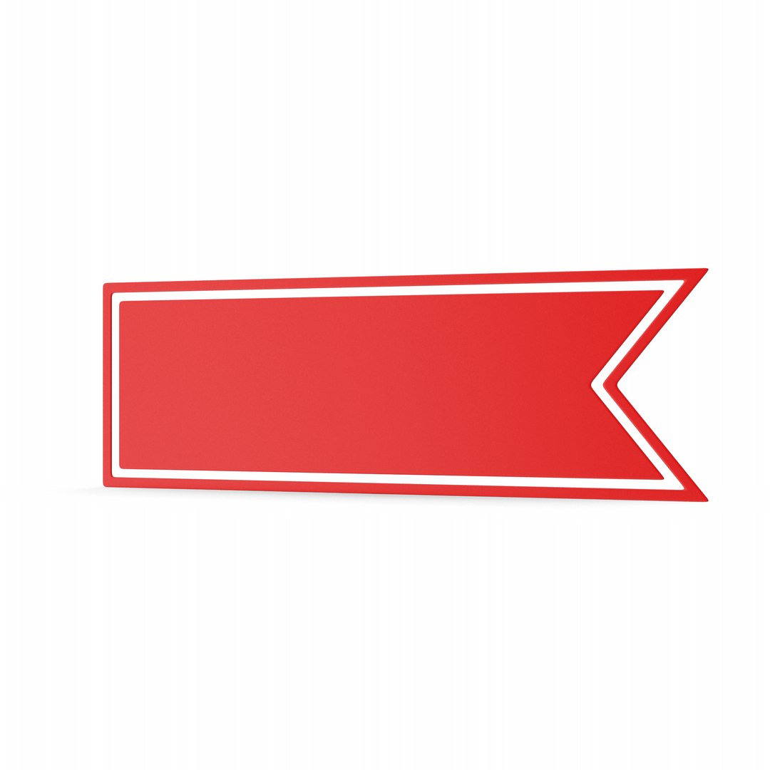 Red Ribbon Label 3D - TurboSquid 2035543