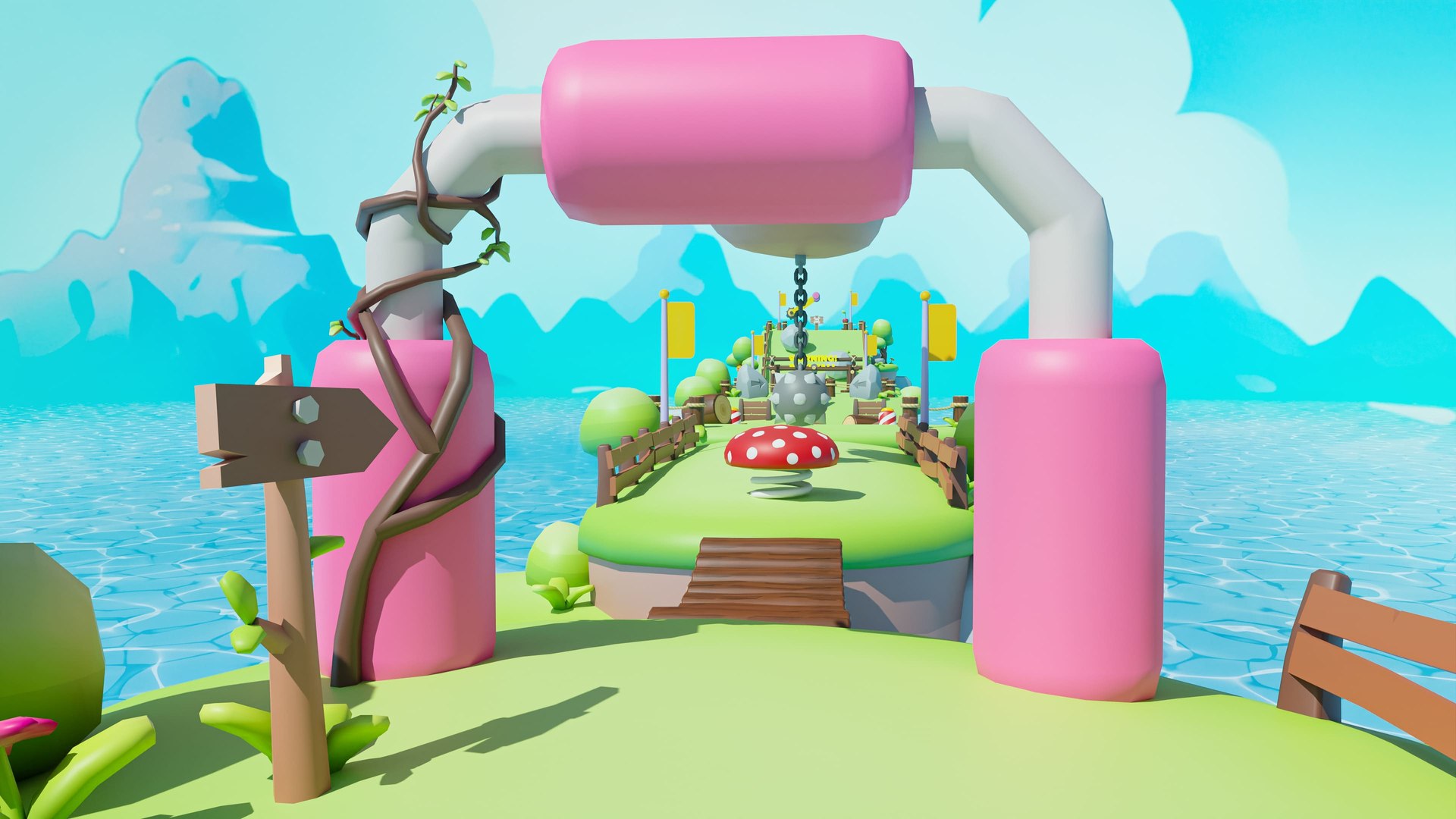 Platformer 1 3D model - TurboSquid 2143252