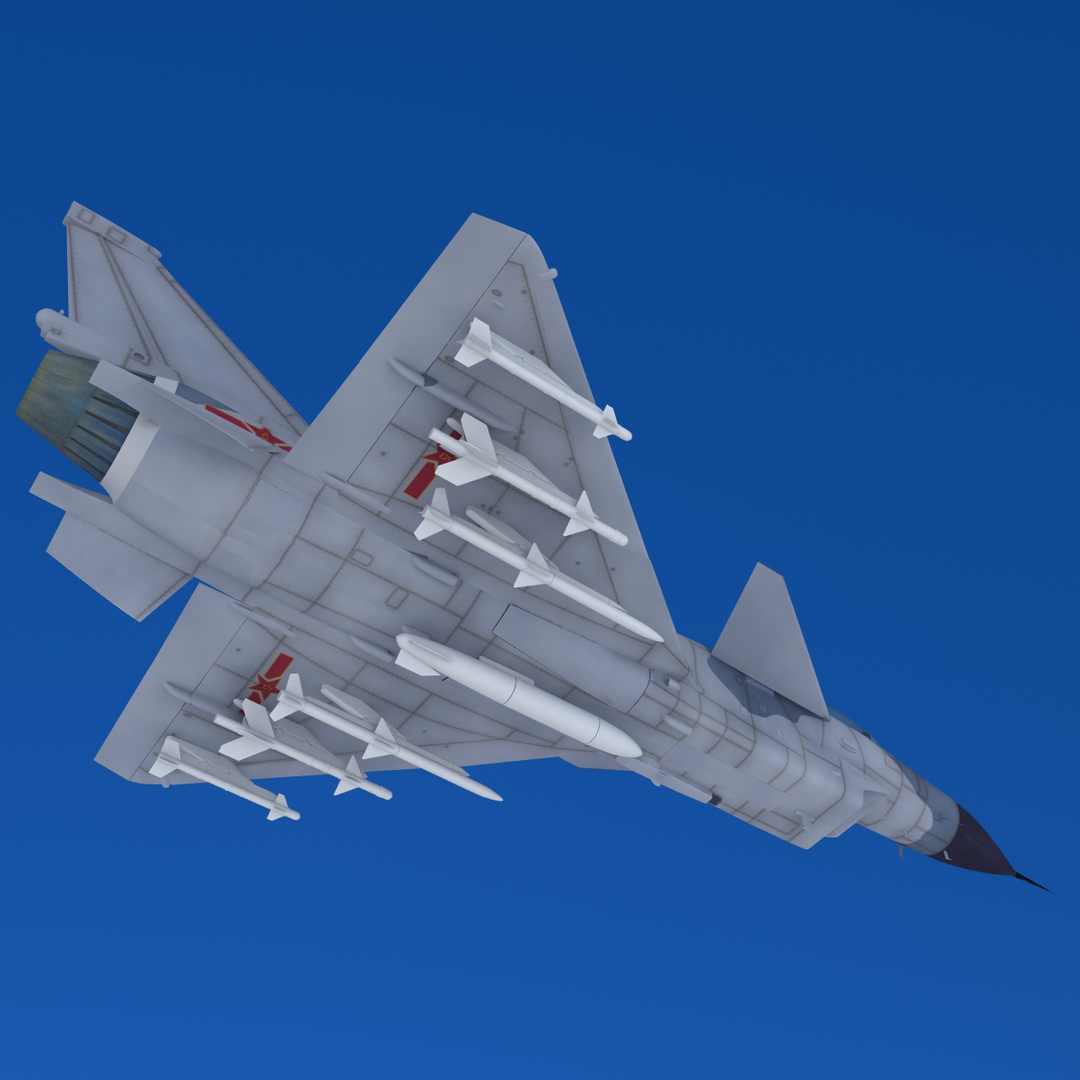 chengdu j-10 china fighter aircraft 3d c4d