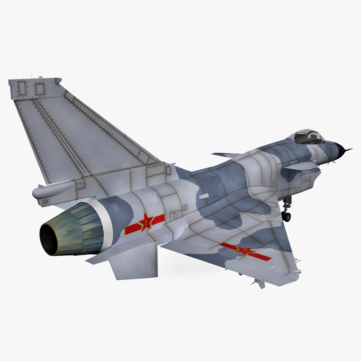 chengdu j-10 china fighter aircraft 3d c4d