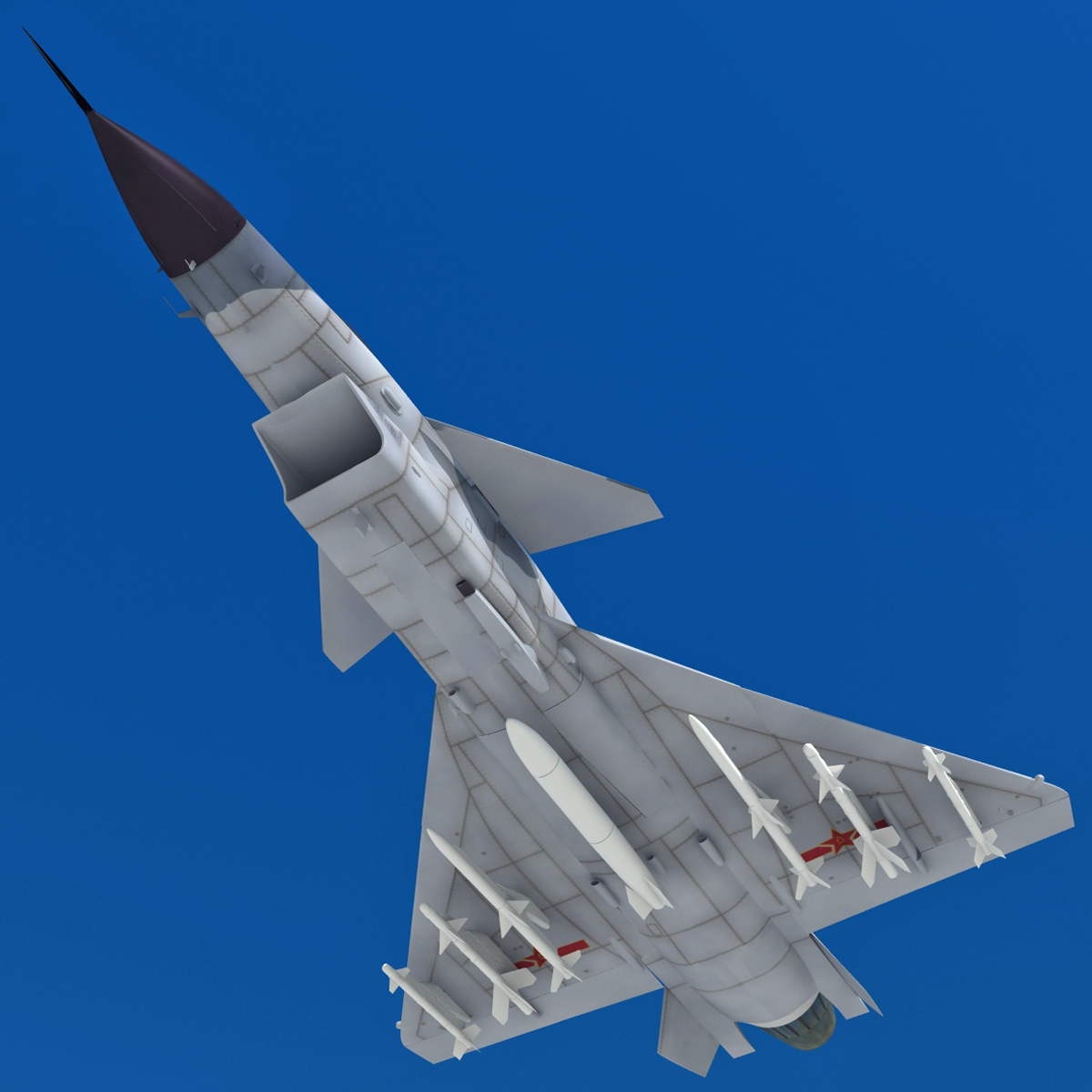 chengdu j-10 china fighter aircraft 3d c4d