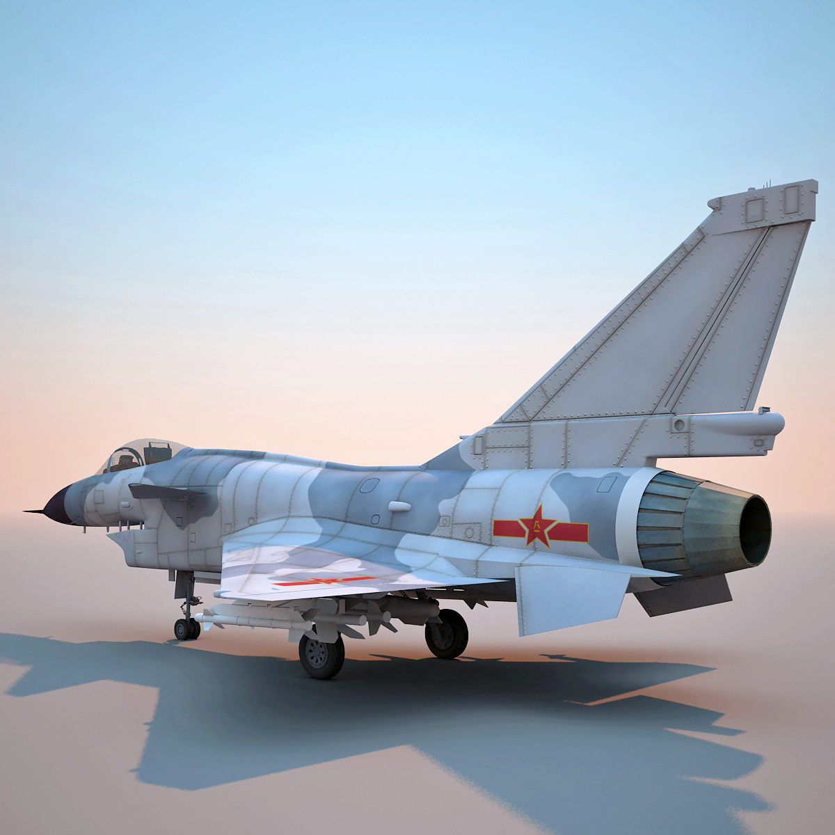 chengdu j-10 china fighter aircraft 3d c4d