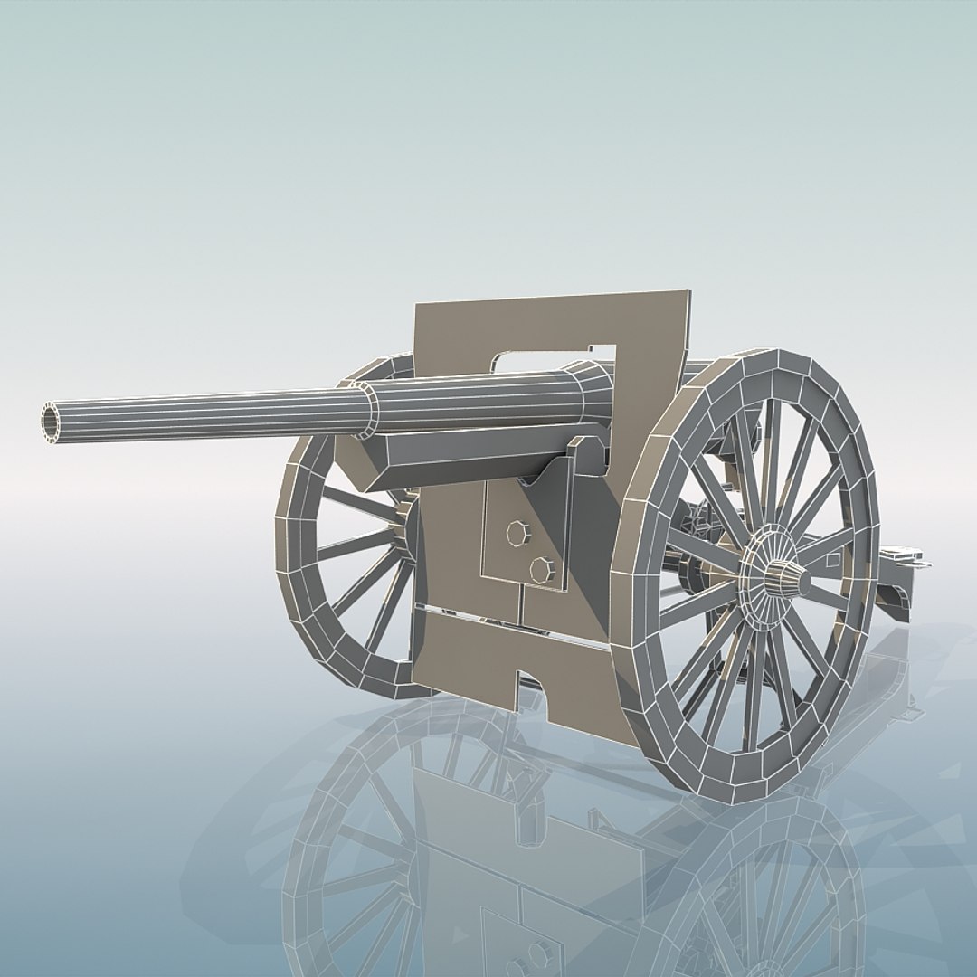 3d 105 Mm Schneider Cannon