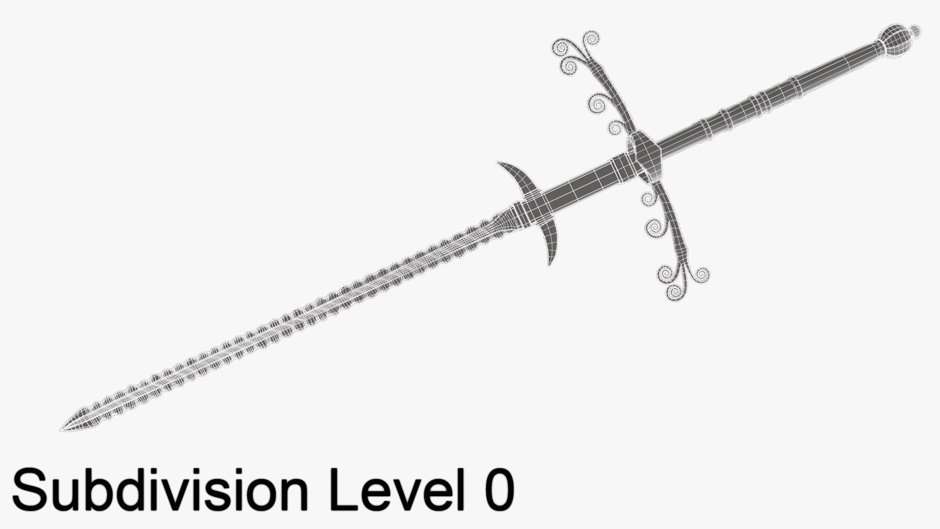 Sword Flamberge 3D Model - TurboSquid 1685145