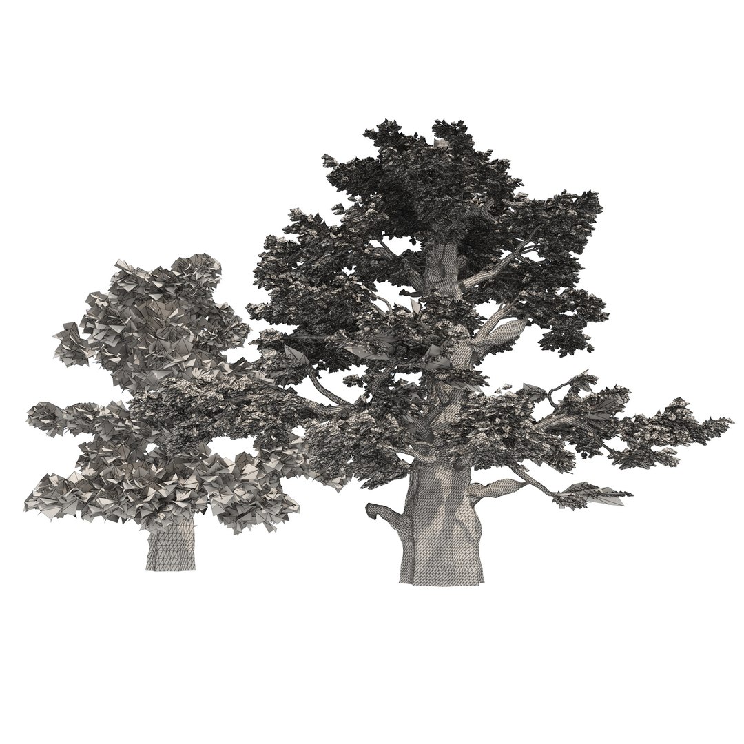 3D Juniper trees high and low poly trees model - TurboSquid 2057248