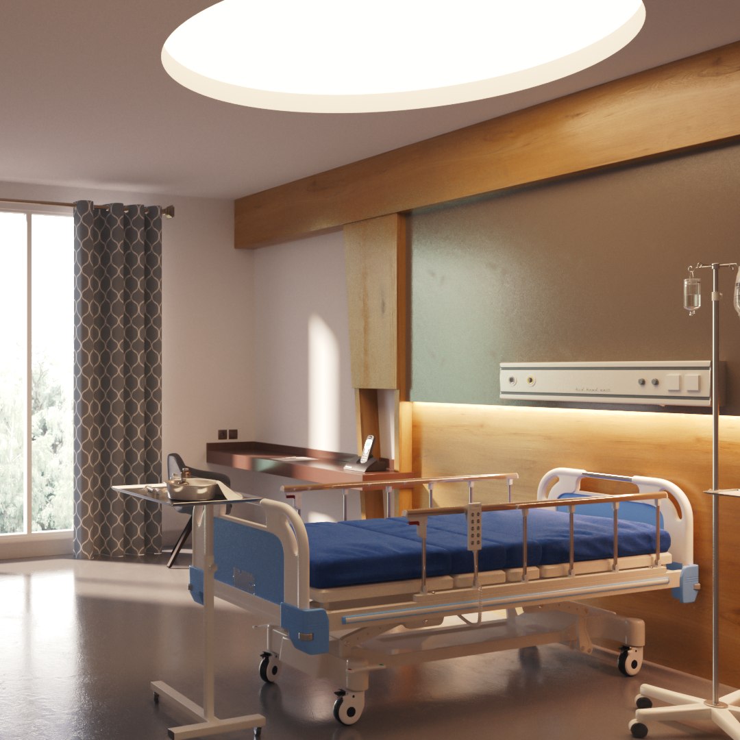 Hospital Room Scene Interior 3D - TurboSquid 1659418