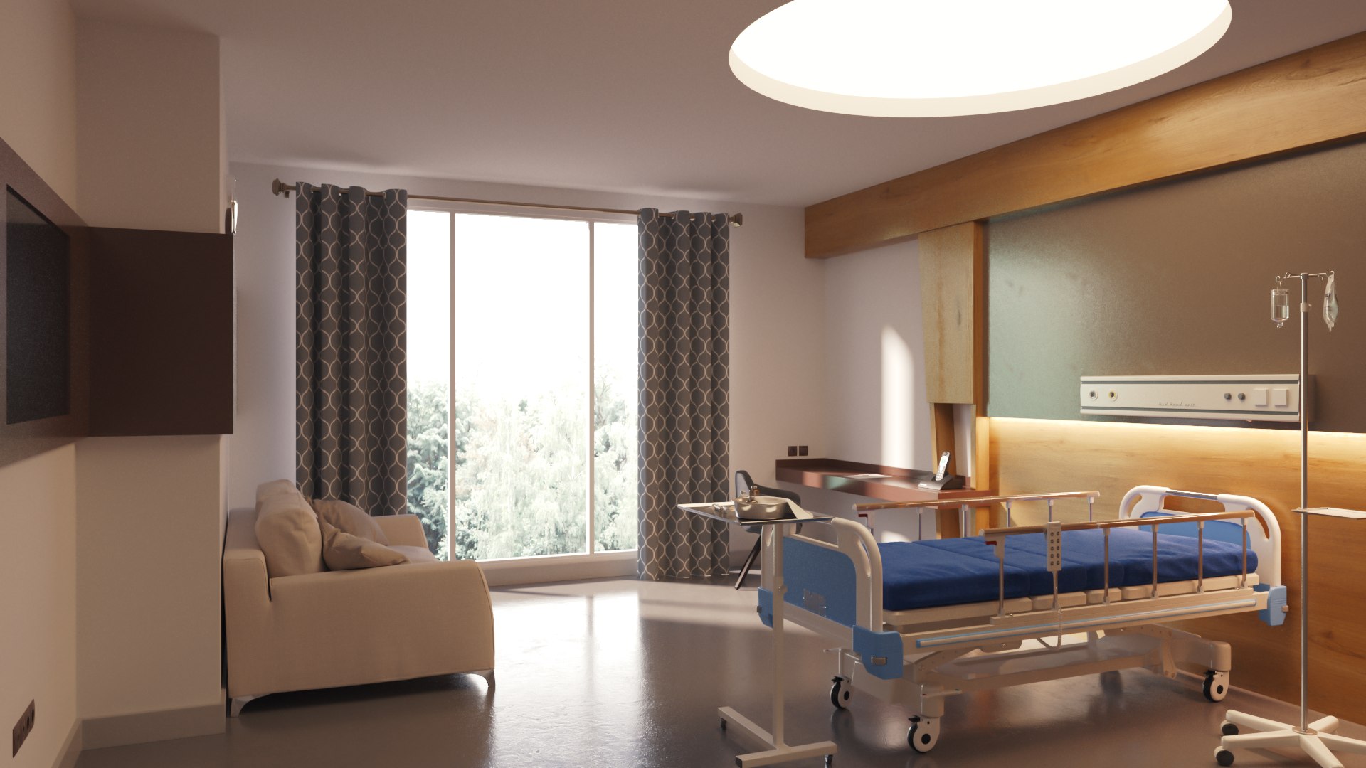 Hospital Room Scene Interior 3D - TurboSquid 1659418