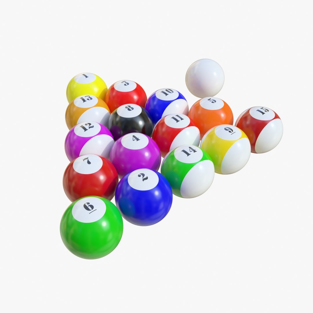Realistic Billiards Ball 3D Model - TurboSquid 1199390