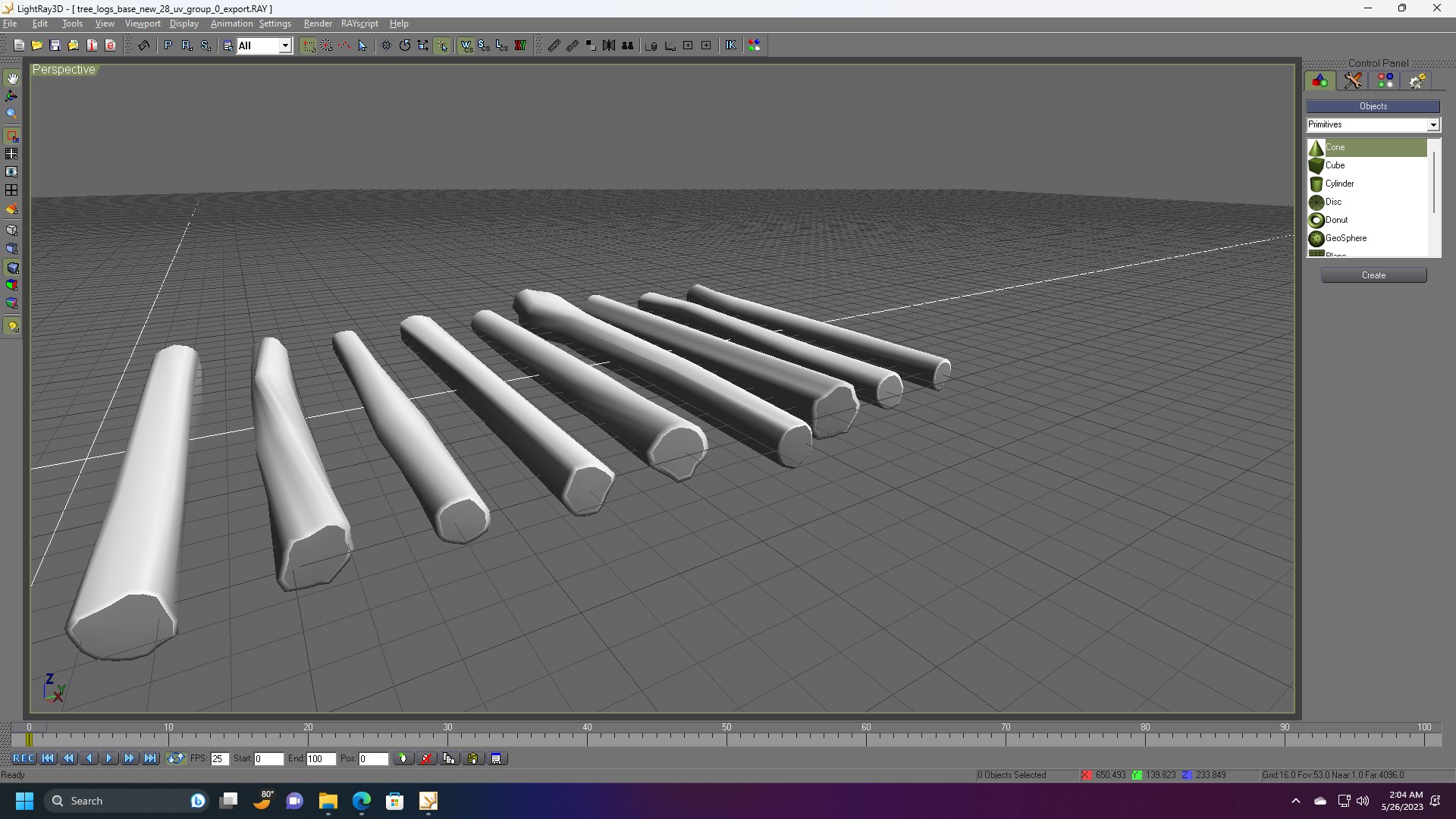 3D Tree Logs Low Poly Model - TurboSquid 2074955