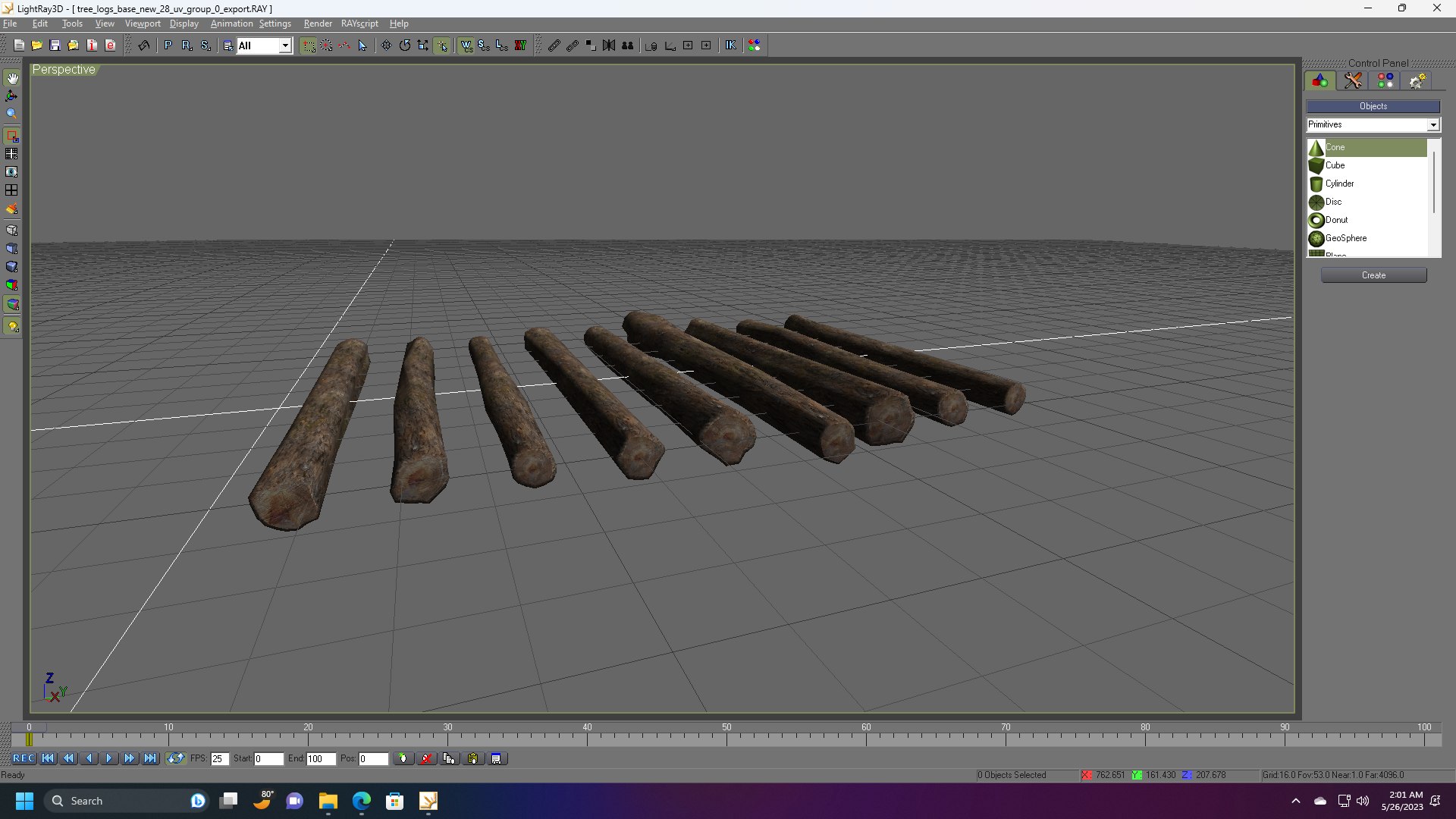 3D Tree Logs Low Poly Model - TurboSquid 2074955