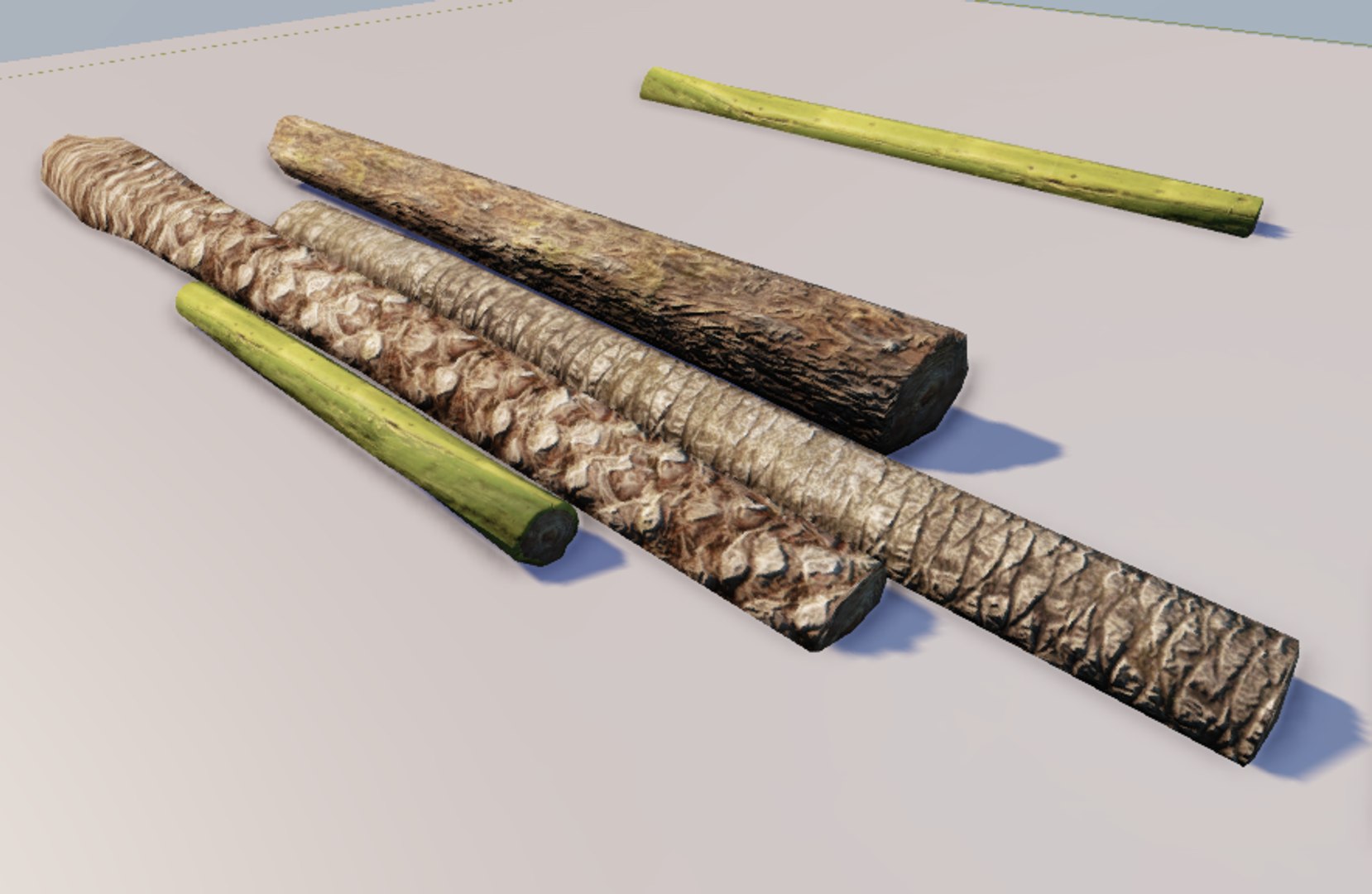 3D Tree Logs Low Poly Model - TurboSquid 2074955
