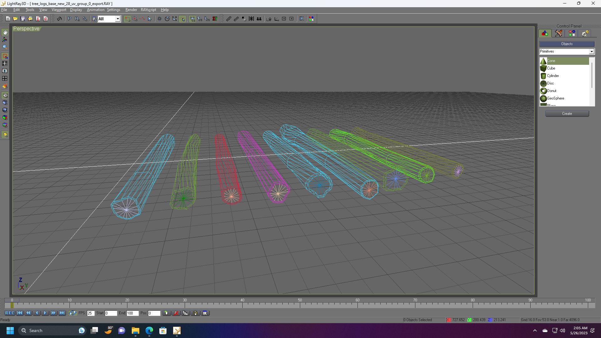 3D Tree Logs Low Poly Model - TurboSquid 2074955