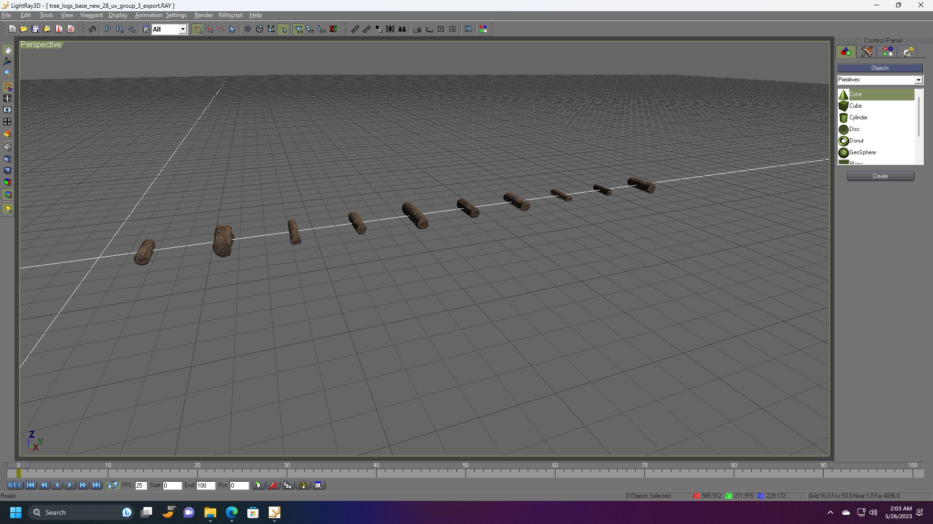 3D Tree Logs Low Poly Model - TurboSquid 2074955