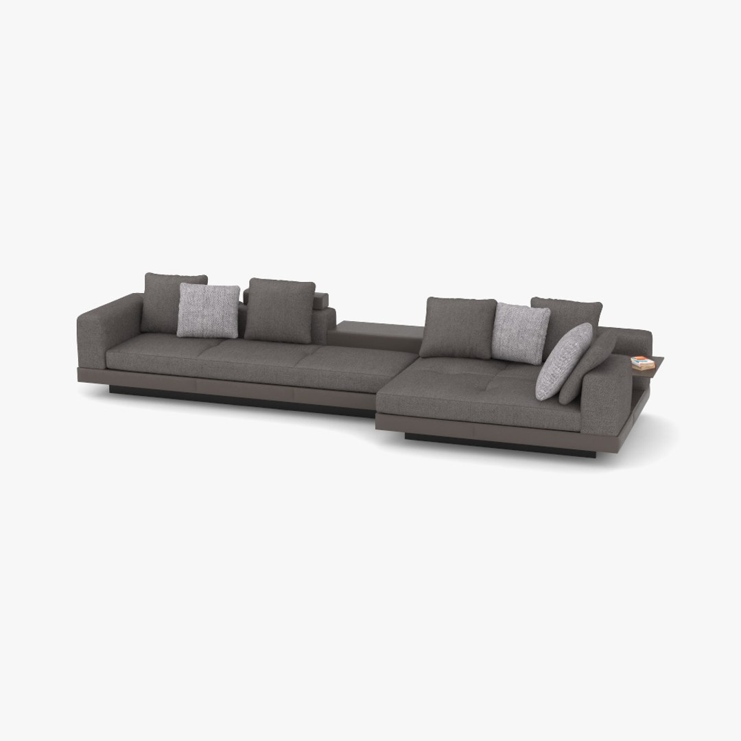 modelo 3d Sofá Minotti Connery - TurboSquid 2131847