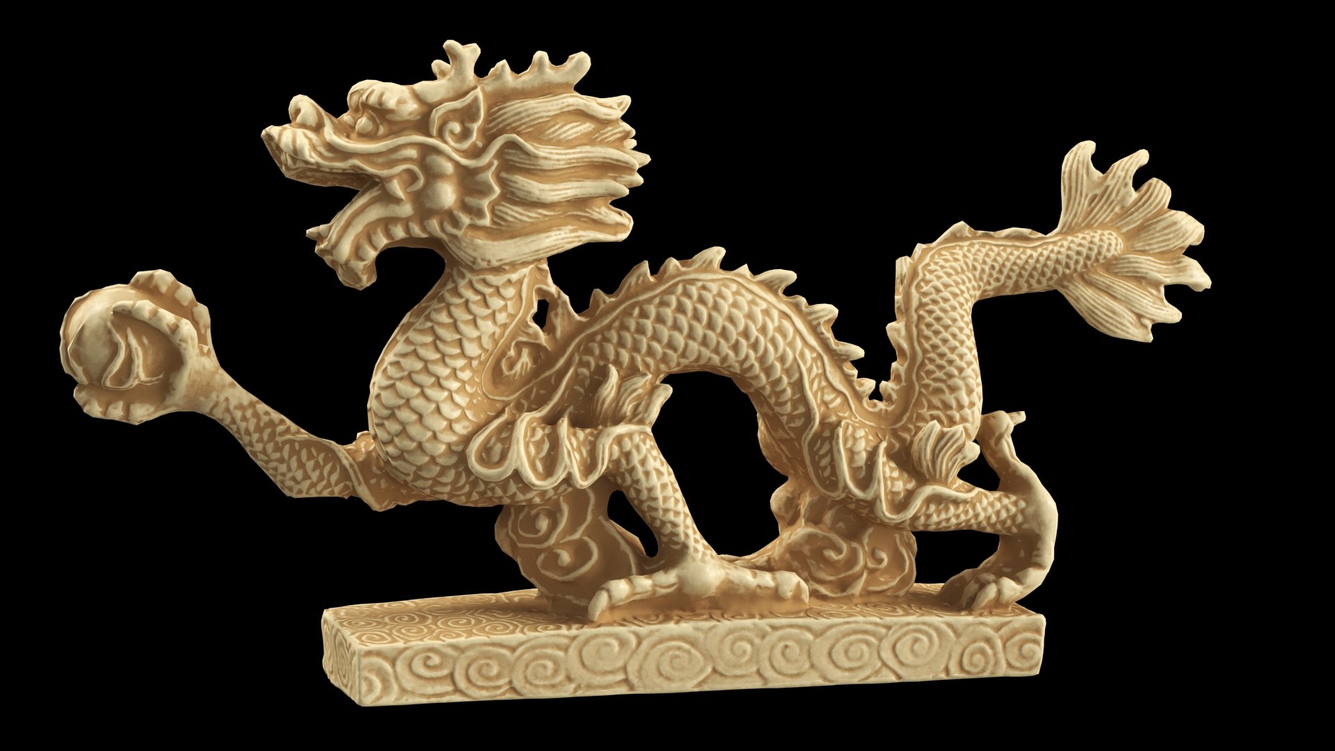 Statuette Indian Bone Dragon 3D Model - TurboSquid 1434166
