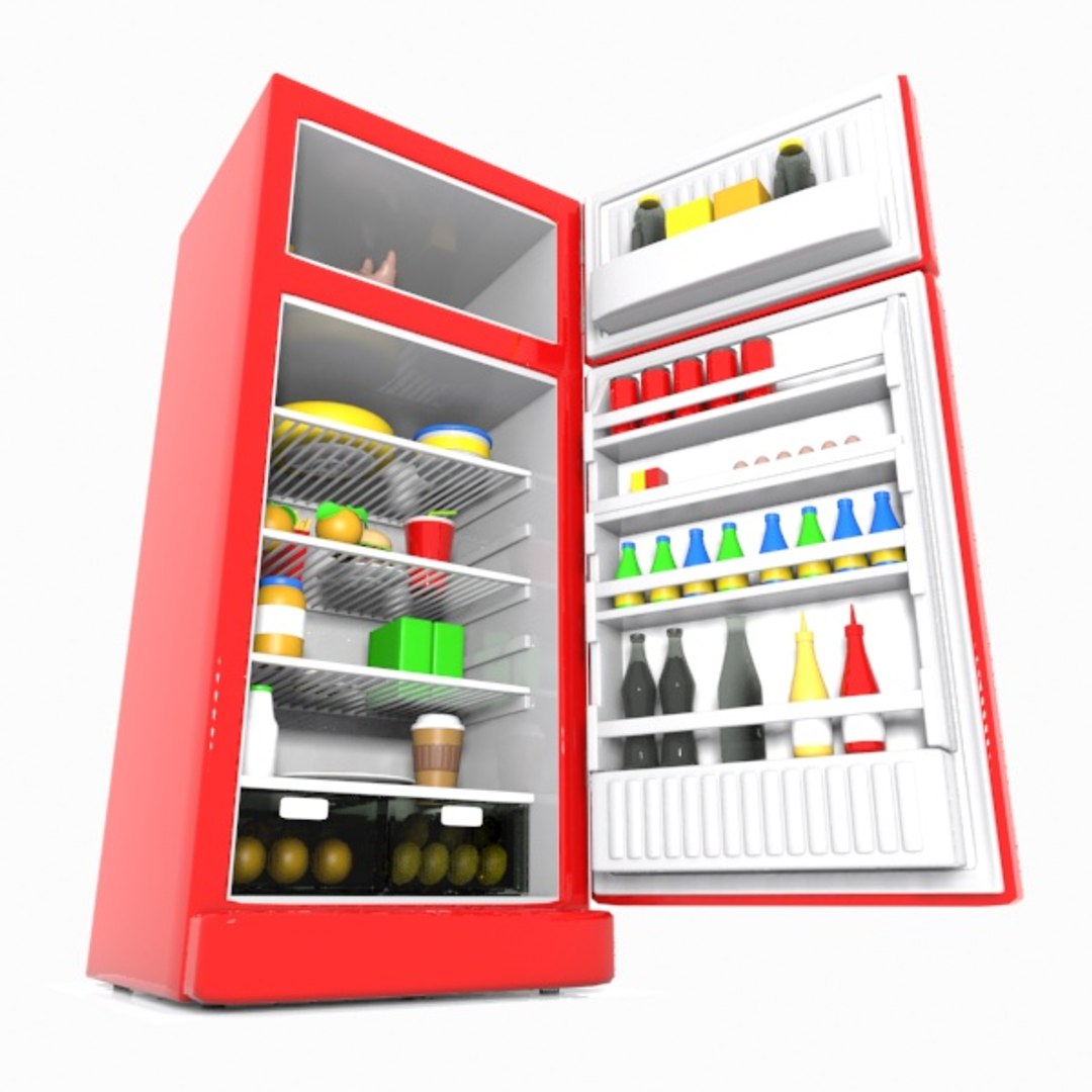 Cartoon Refrigerator Toon 3d 3ds