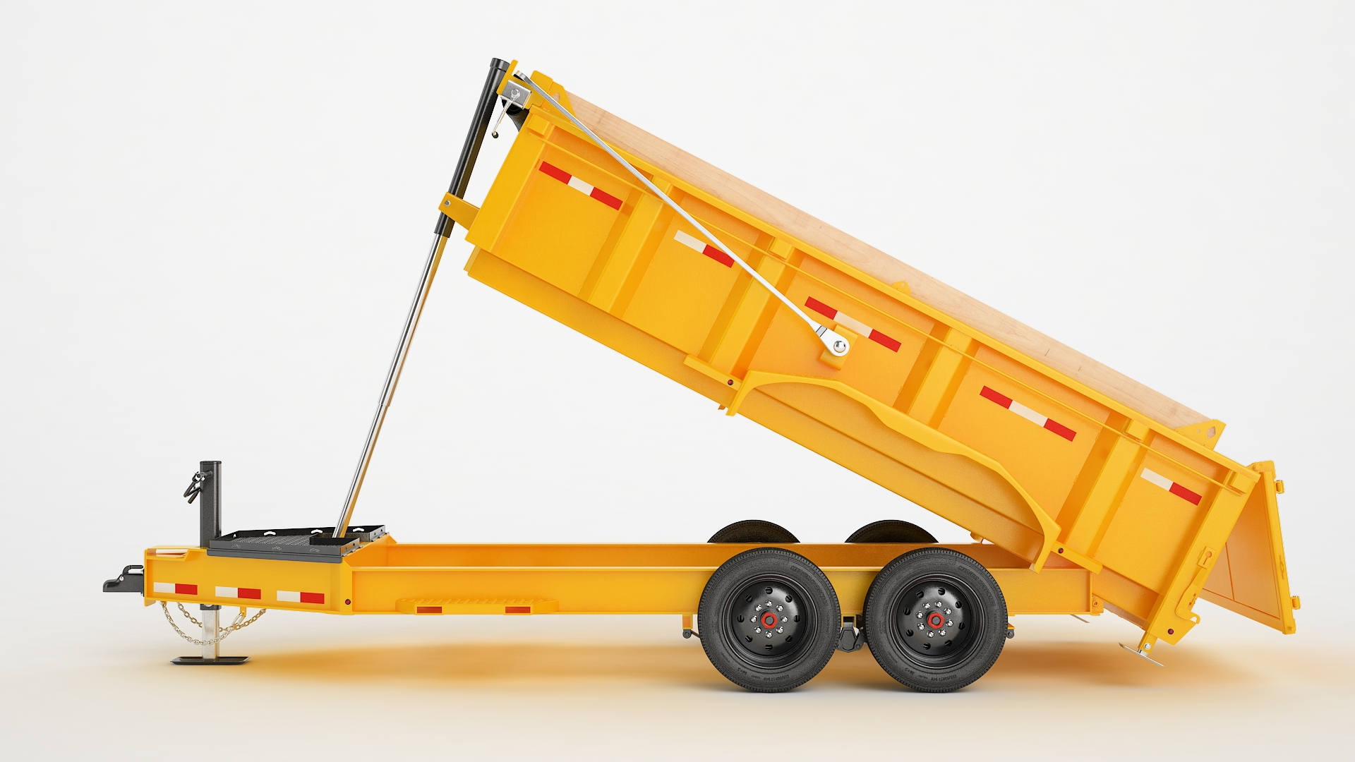 3D Dump Trailer Open 02 Model - TurboSquid 2223462