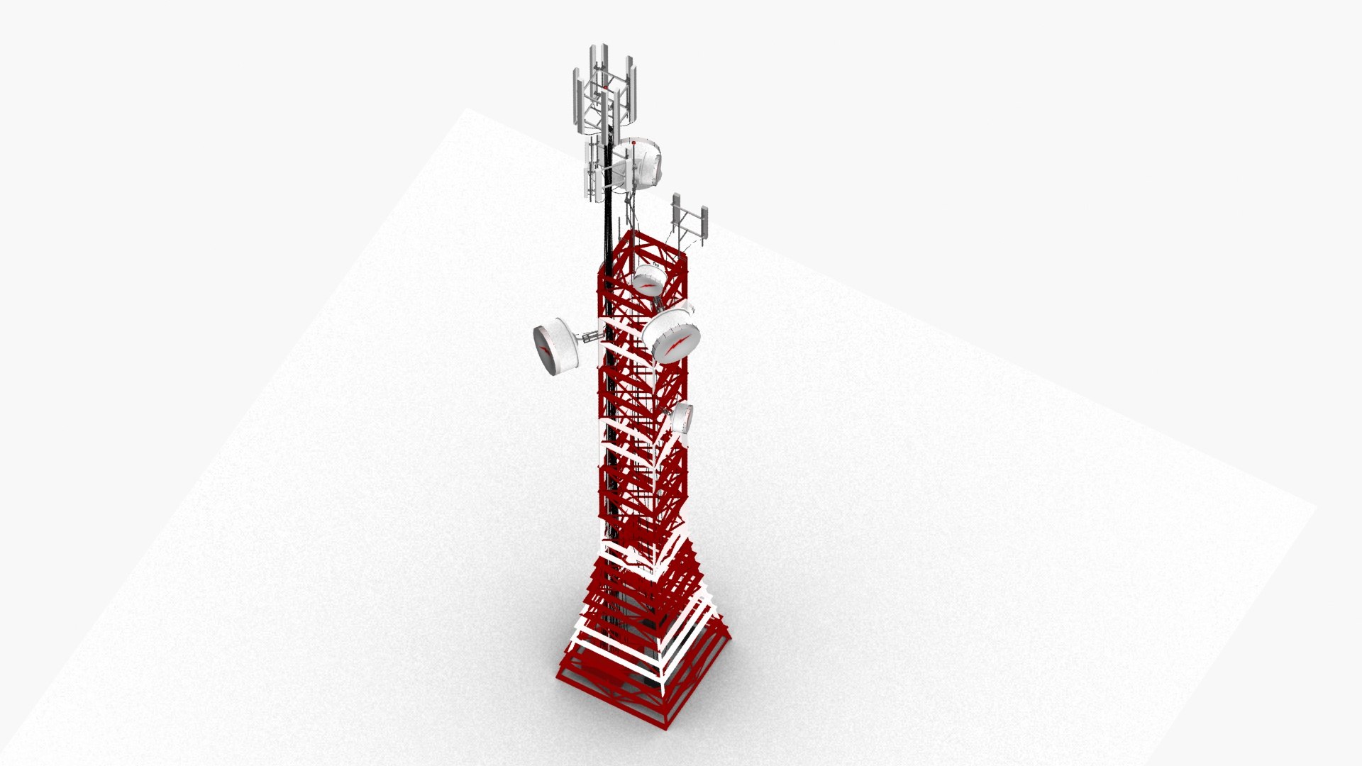 3D Model Cell Phone Tower - TurboSquid 1777346