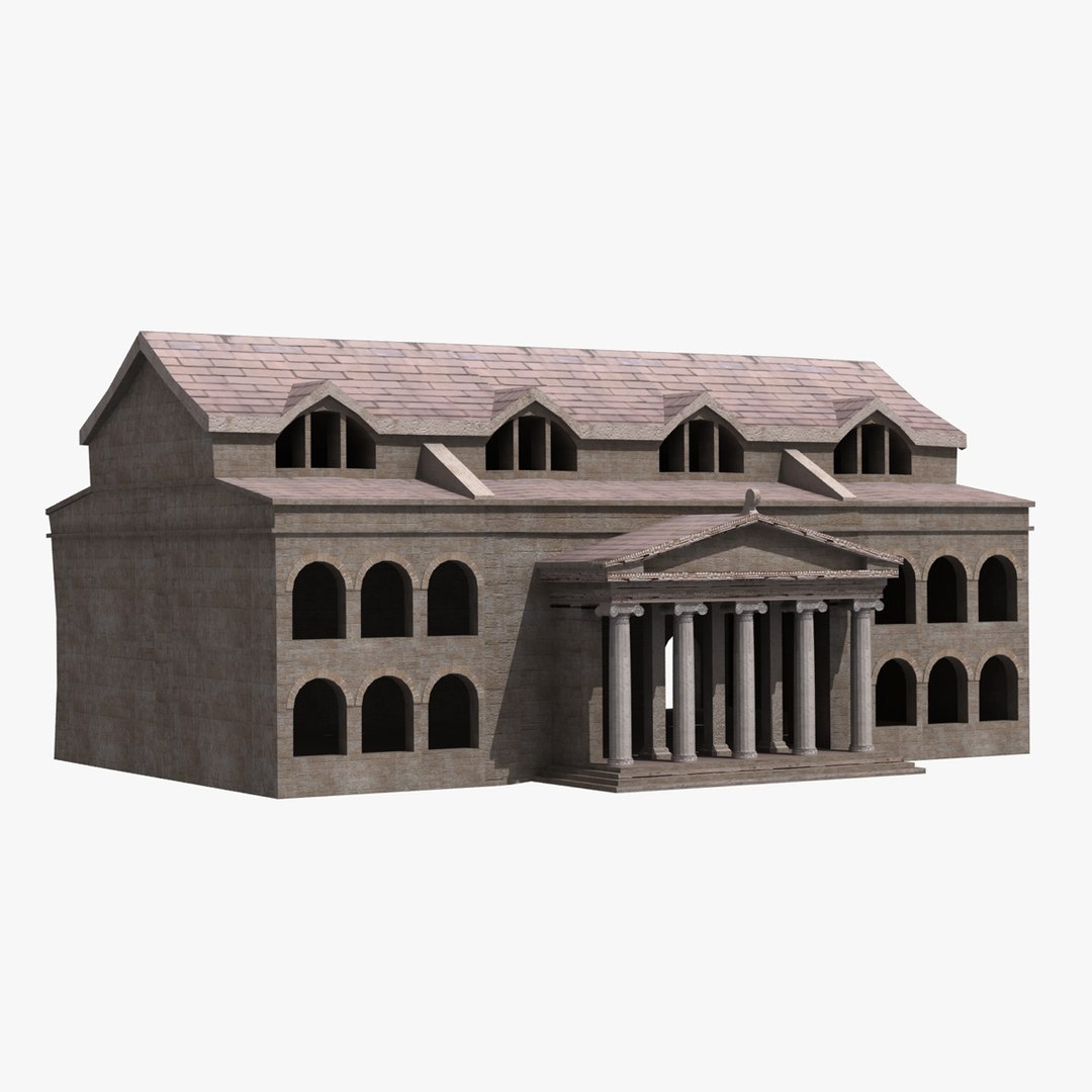 3d Ancient Roman Buildings House
