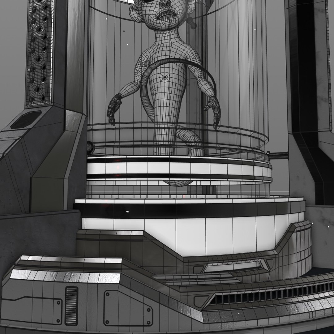 3D Scifi Incubator Alien - TurboSquid 1371053