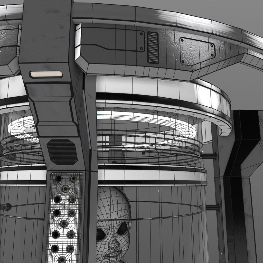 3D Scifi Incubator Alien - TurboSquid 1371053