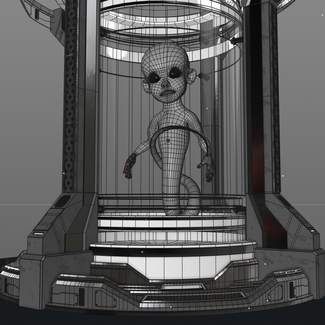 3D Scifi Incubator Alien - TurboSquid 1371053