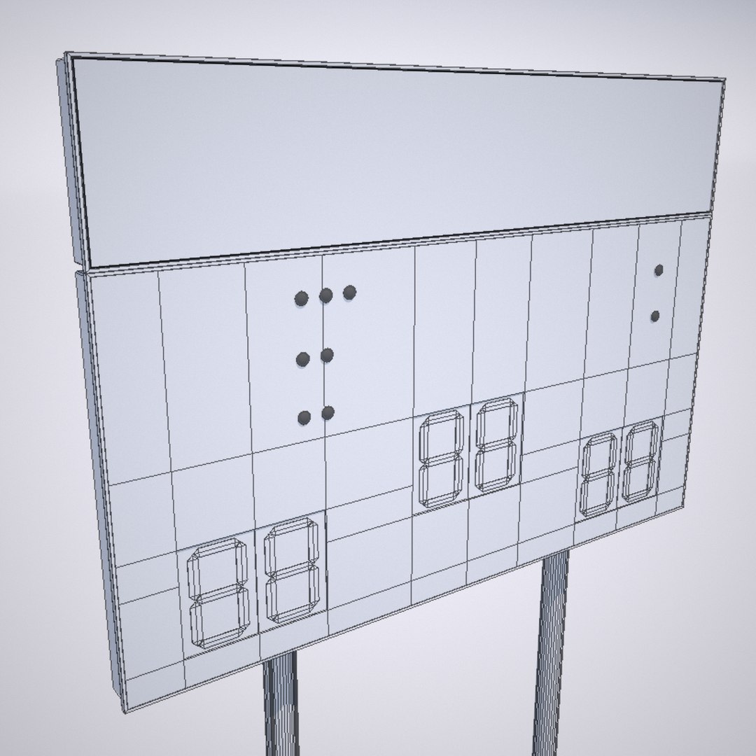 3d Baseball Scoreboard Scores Board