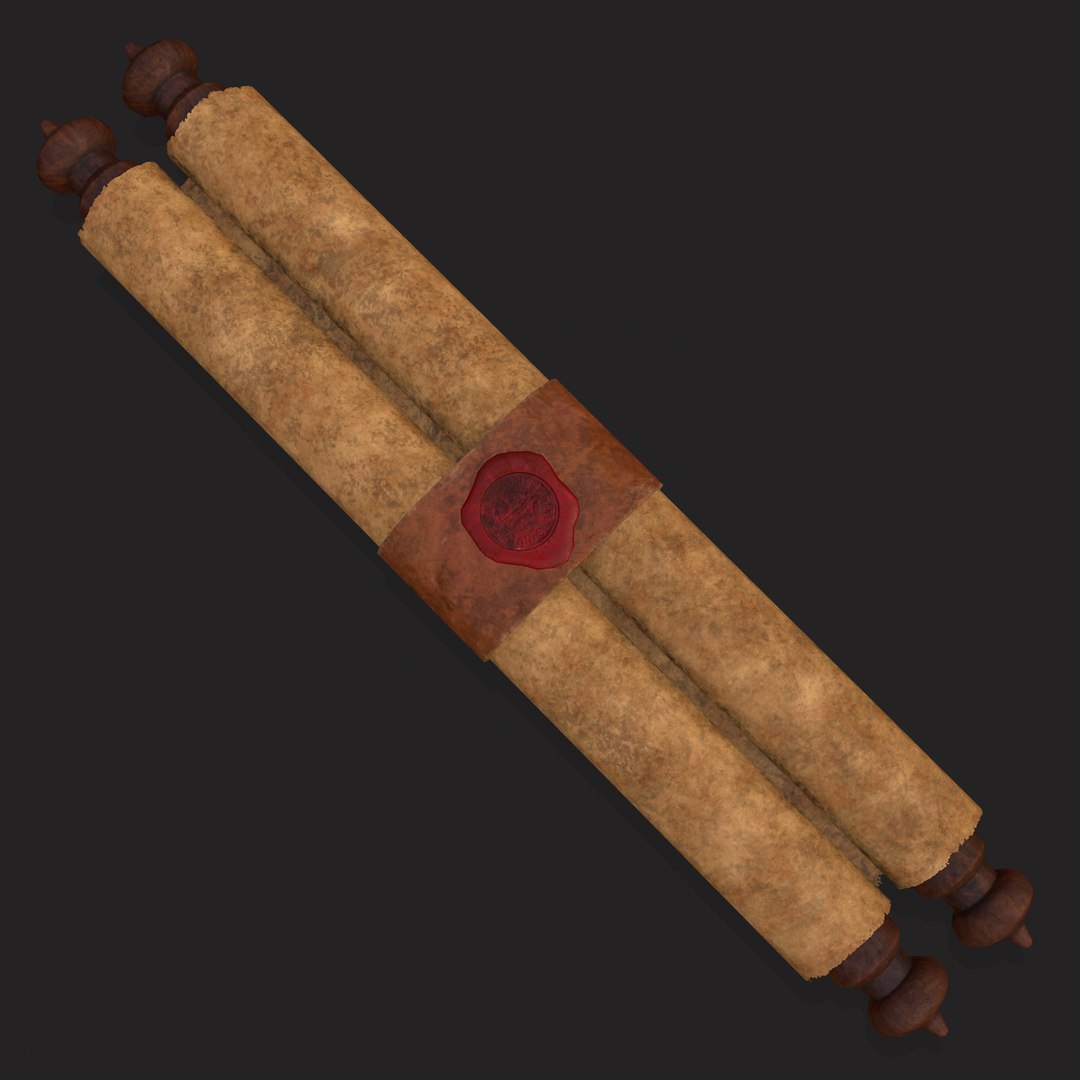 3D Medieval Chronicle Scrolls - TurboSquid 1885139