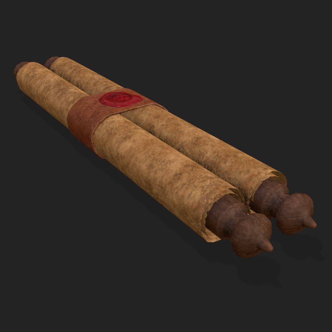 3D Medieval Chronicle Scrolls - TurboSquid 1885139