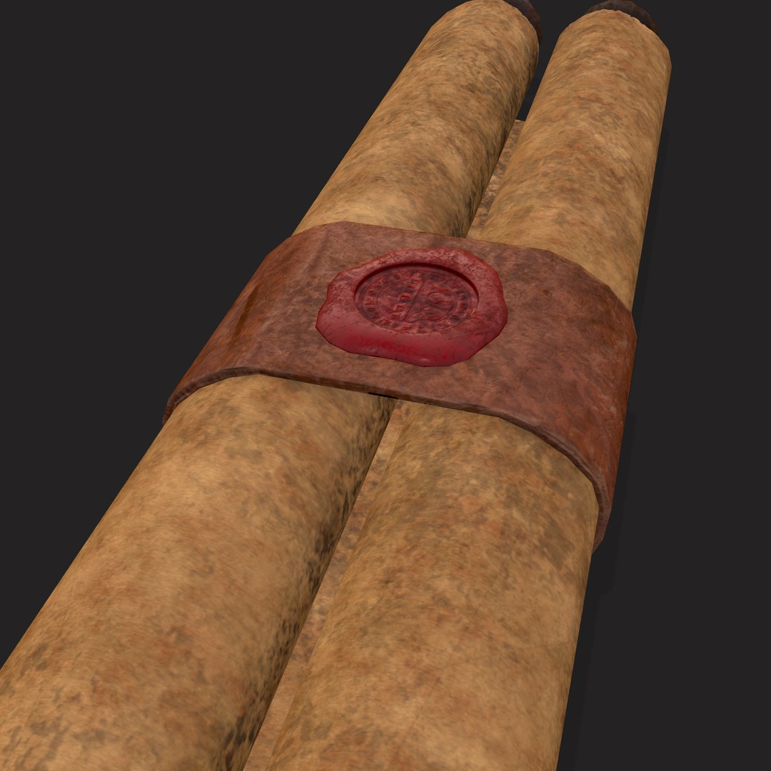 3D Medieval Chronicle Scrolls - TurboSquid 1885139