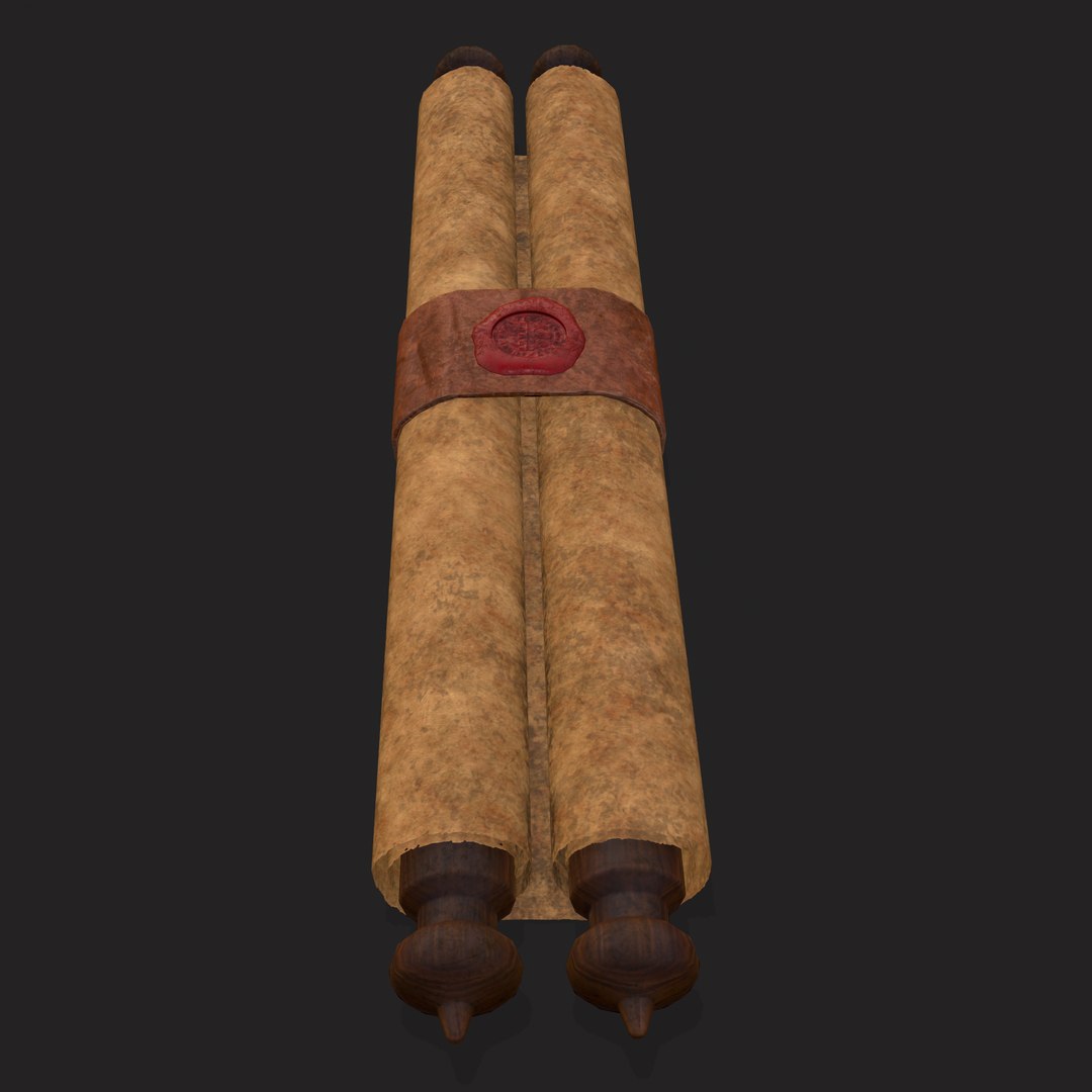 3D Medieval Chronicle Scrolls - TurboSquid 1885139