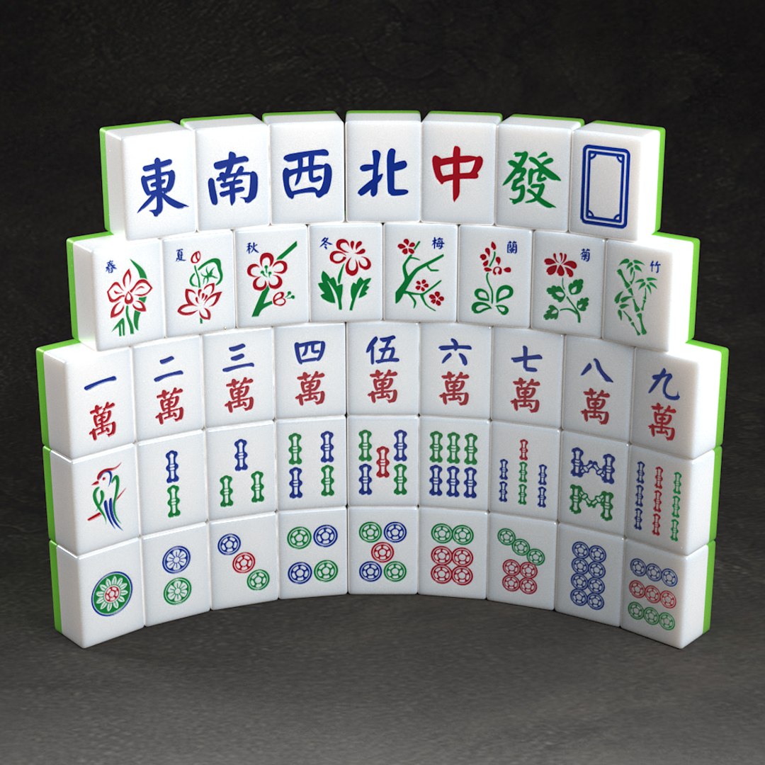 3d Model Mah Jong