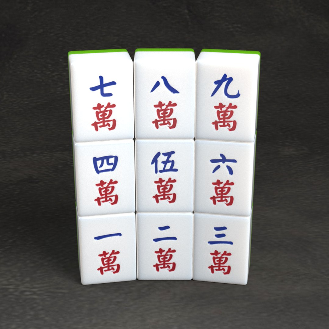 3d Model Mah Jong
