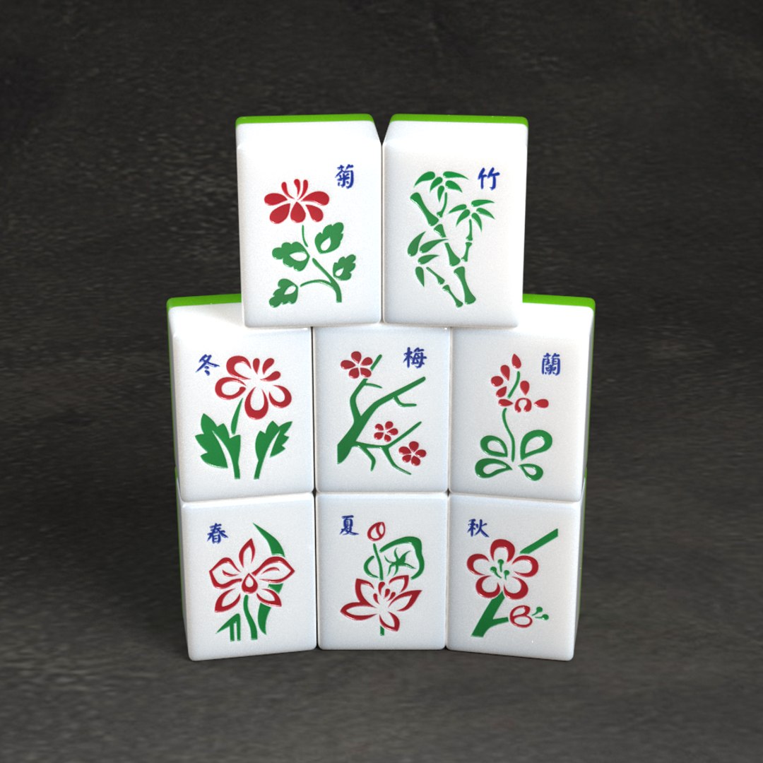 3d Model Mah Jong