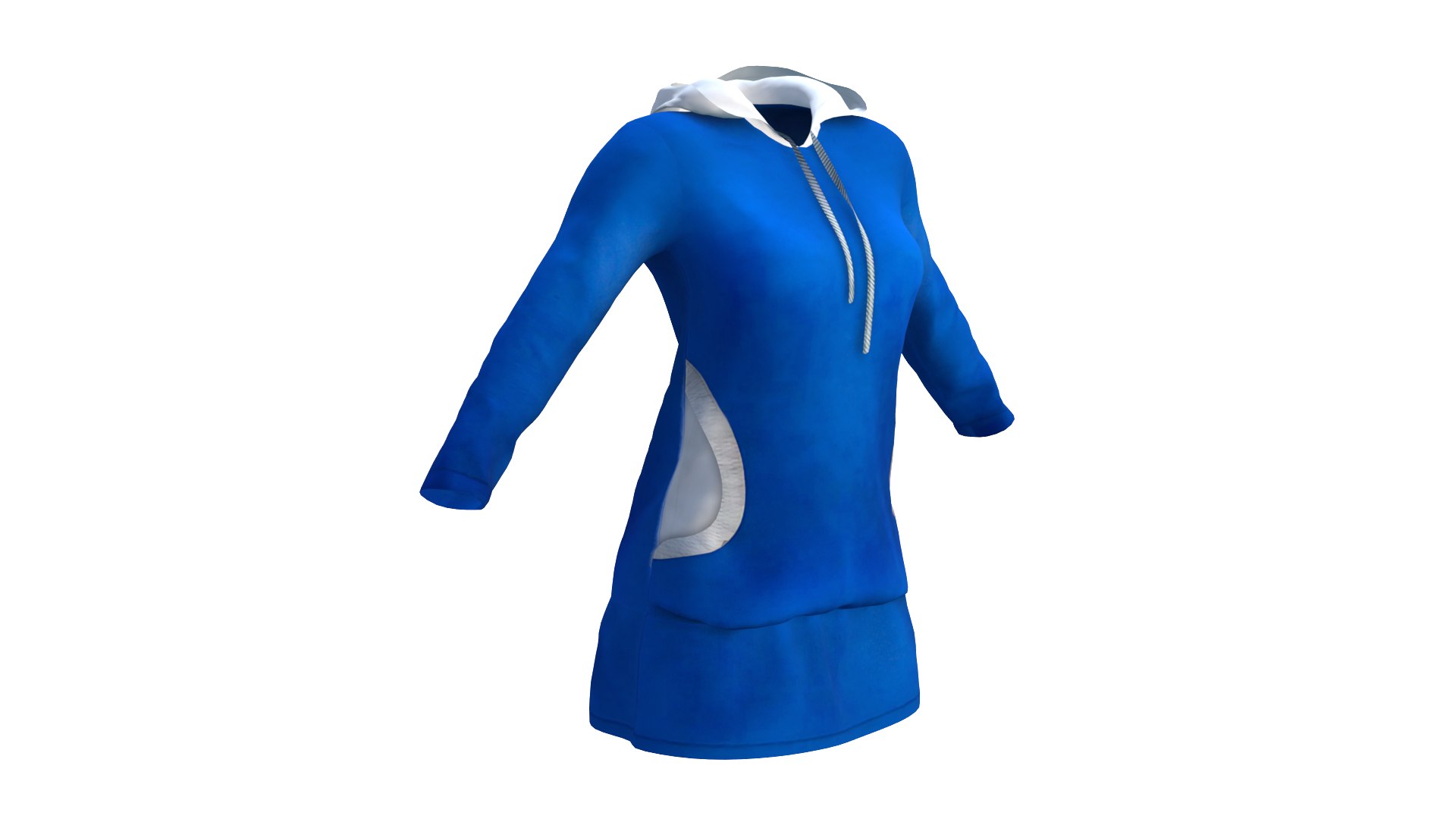 Blue Hoodie 3D Model Low Poly 3D Model - TurboSquid 2286380