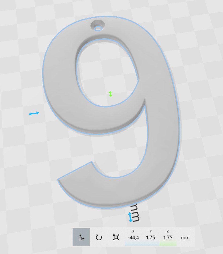 3D Number 9 - TurboSquid 2216172