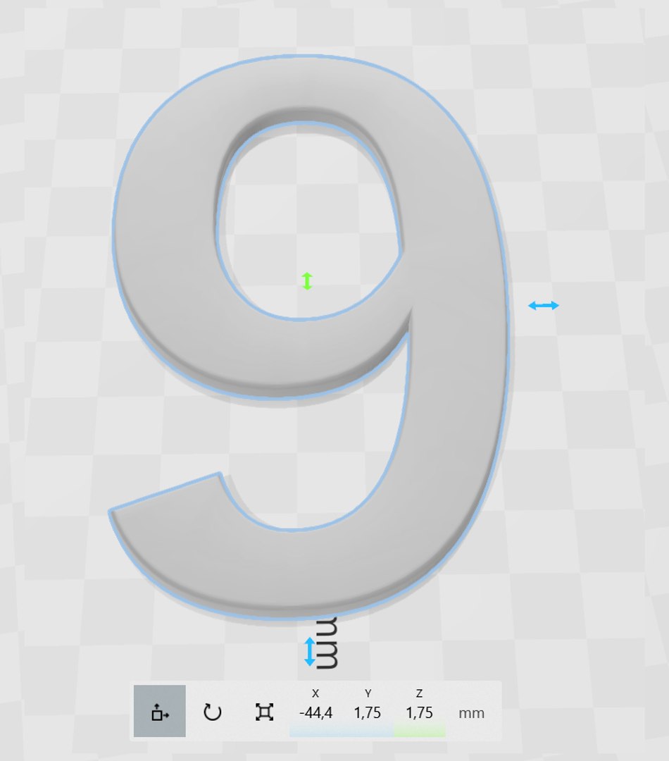 3D Number 9 - TurboSquid 2216172