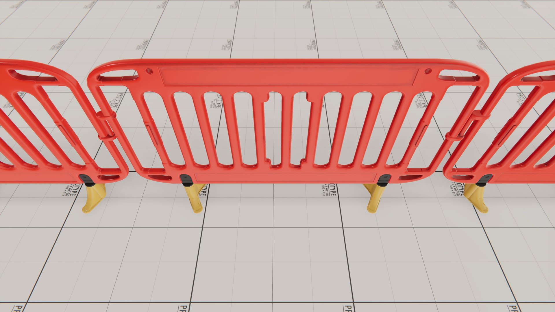 3D Model Barrier Pedestrian 3D Model - TurboSquid 2174670