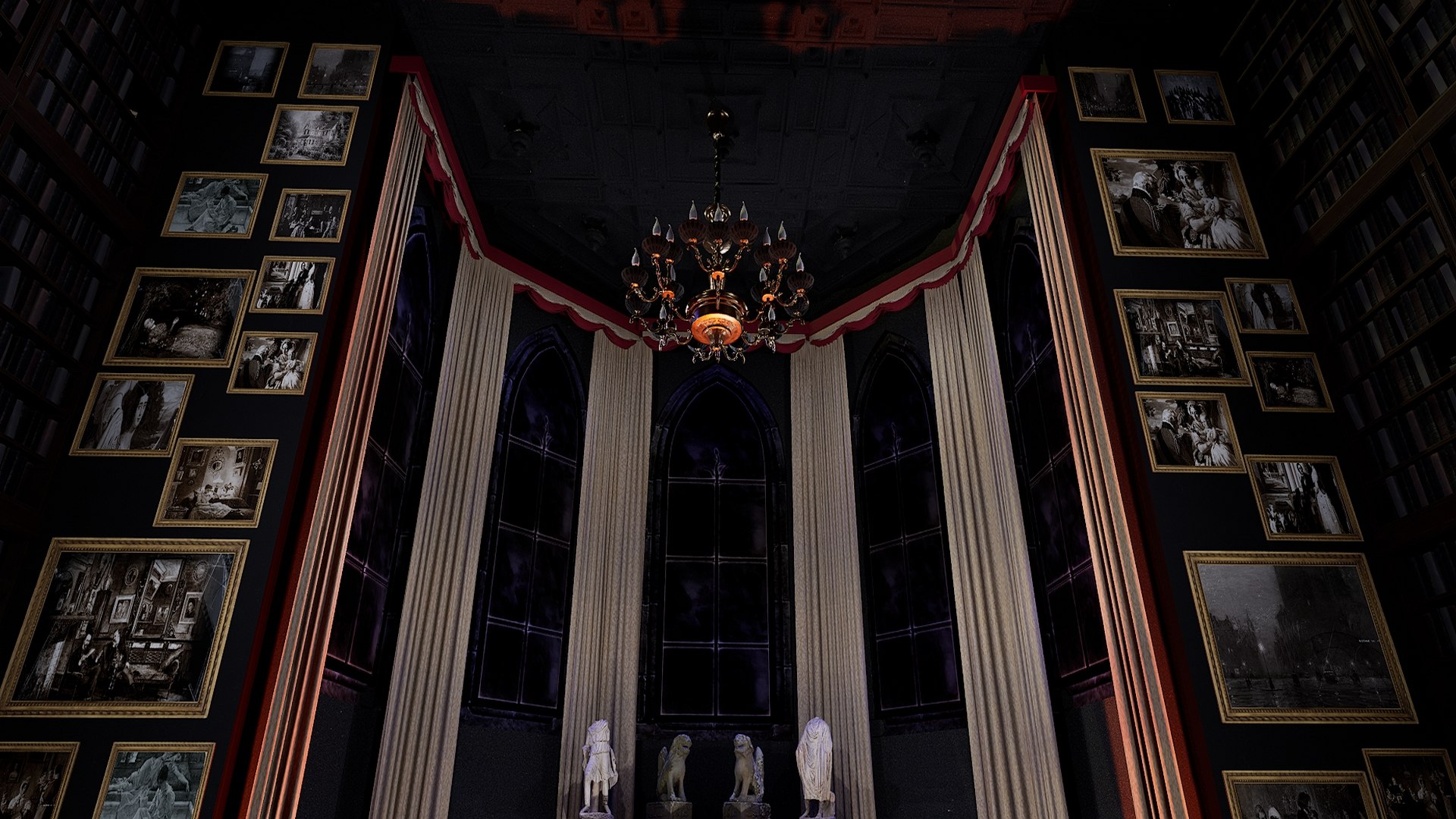 Gothic And Victorian Grand Castle Library 3D - TurboSquid 2375257