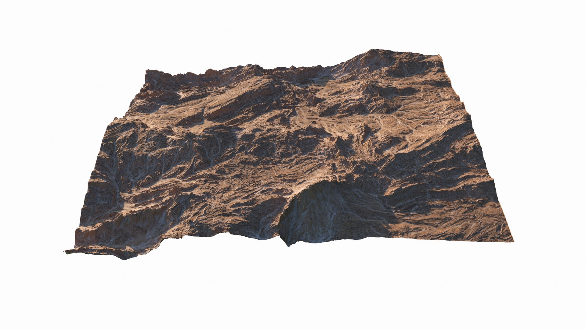Rocky terrain 3D model - TurboSquid 2160565