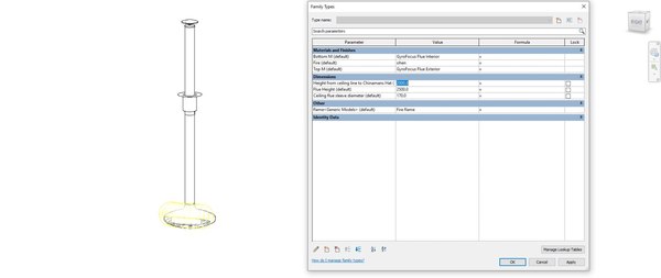 modelo 3d Chimenea - Familia Revit paramétrica completa gratis ...