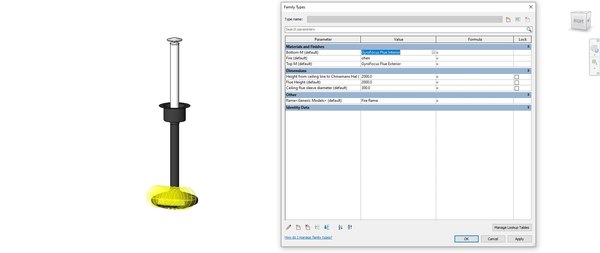 modelo 3d Chimenea - Familia Revit paramétrica completa gratis ...