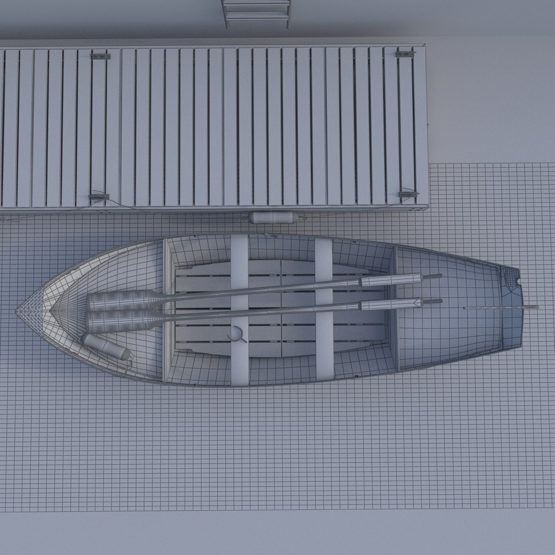 Steel Boat Jetty 3d Max